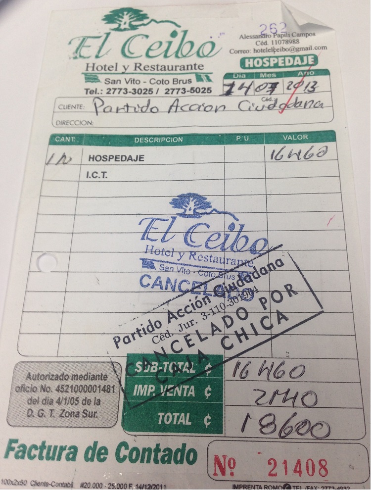 TSE halla facturas alteradas con tachones en gastos del PAC - La Nación